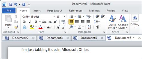 Bring Browser Style Tabs To Microsoft Office With The Office Tabs Plugin