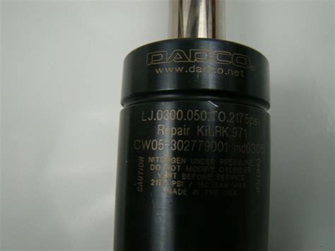 Dadco Nitrogen Gas Spring Rk971 Joseph Fazzio Incorporated