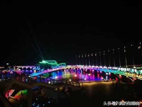 煙臺夜景天馬棧橋愛情在這裡起航 每日頭條