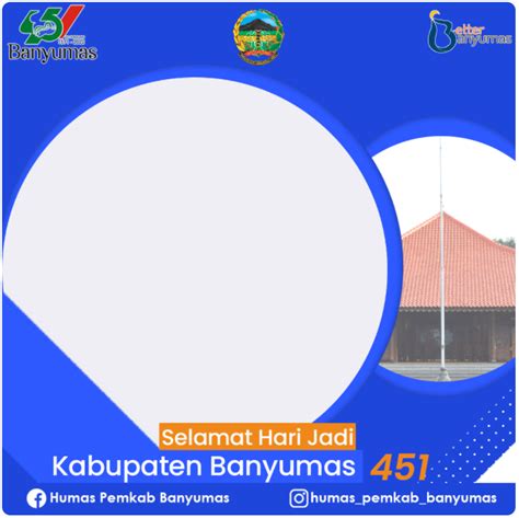 Ragam Twibbon HUT Kabupaten Banyumas Ke Tahun Waca Berita