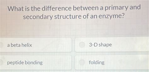 Solved What Is The Difference Between A Primary And Secondary