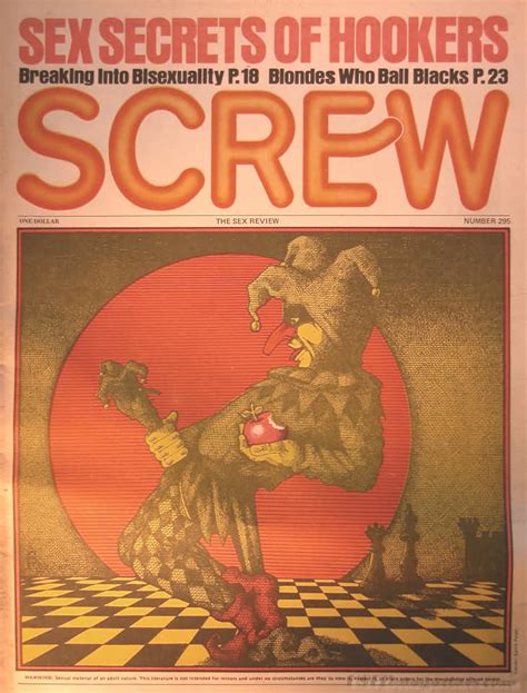 Screw 295 Sex Secrets Of Hookers Magazine1 Screw 295