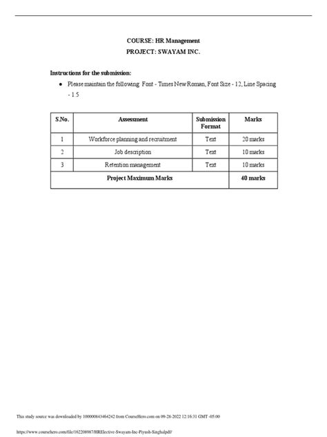 hrelective swayam inc piyush singhal pdf pdf employment recruitment