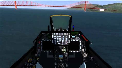 FlightGear F Golden Gate Bridge Flyby YouTube