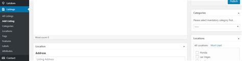 Add Listing Webilia Docs