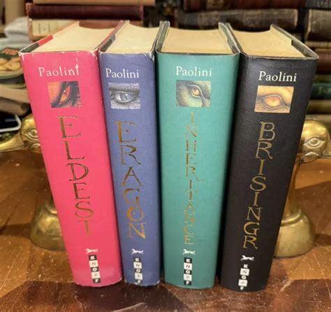 The Inheritance Cycle De Christopher Paolini 4 Livres à Couverture Rigide Ensemble Complet Eur