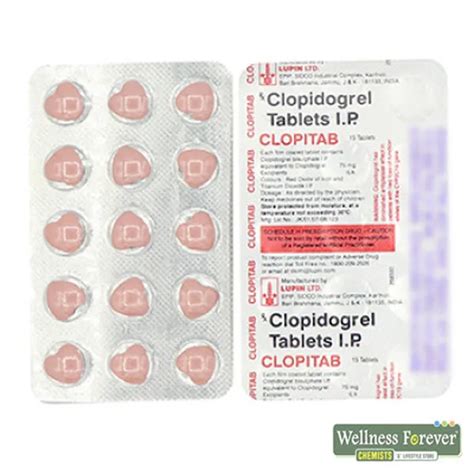 Clopitab 75mg 15tab Upto 4000 Off Wellness Forever