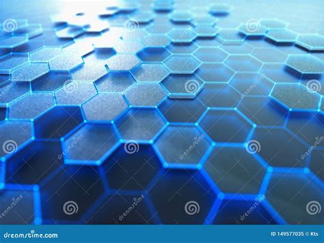 Graphene Hexagonal Atomic Connection Science Technology Stock