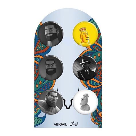 خرید و قیمت پیکسل ابیگل طرح کاکاسنگی گیگاچاد کد 008 مجموعه 6 عددی از