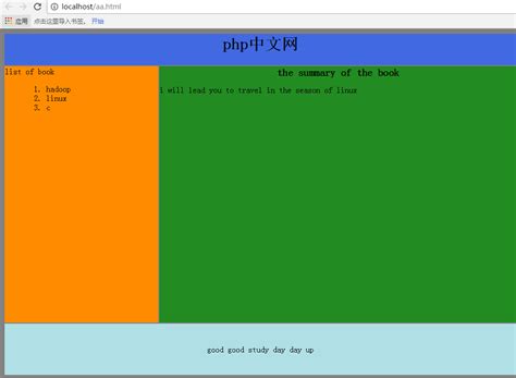 Html佈局 彈指間學會htmlcss Phpcn教程