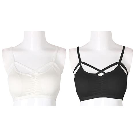 Women Summer Bra Cut Out Underwear Crop Top Lassoc Grandado