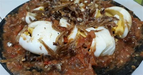 Resep Penyet Telur Rebus Dan Teri Sambal Matang Oleh Gabby Grace Cookpad