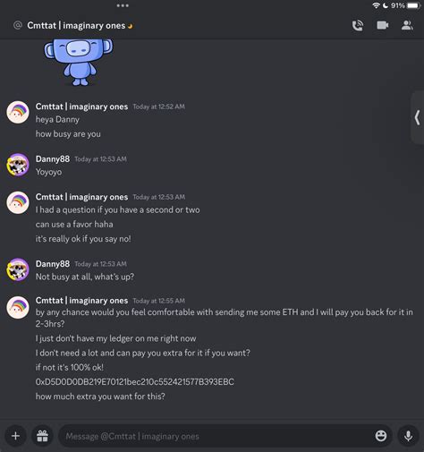 Danny On Twitter Stay Safe Out There Scammer Impersonating Cmttat