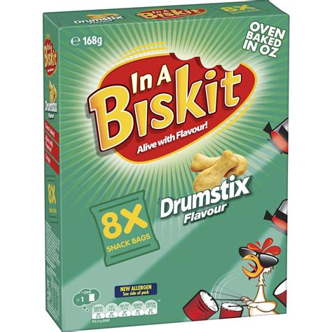 In A Biskit Drumstix Crackers Multipack 168g Woolworths