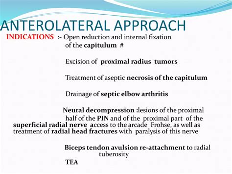 Surgical Approaches To The Elbow Pptx