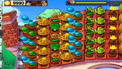 SURVIVAL Plants Vs Zombies ROOF 5 Flags Completed YouTube