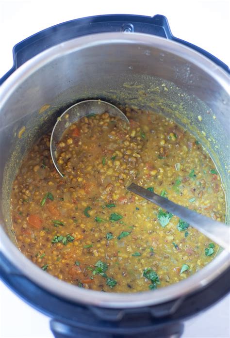 Green Moong Dal Mung Bean Curry Instant Pot And Stovetop Piping Pot