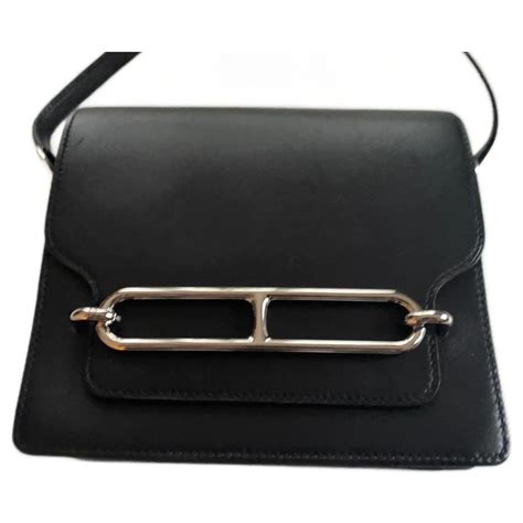 Hermès Hermes Mini Roulis Bag Black Leather Ref1070527 Joli Closet