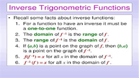 Inverse Trigonometry