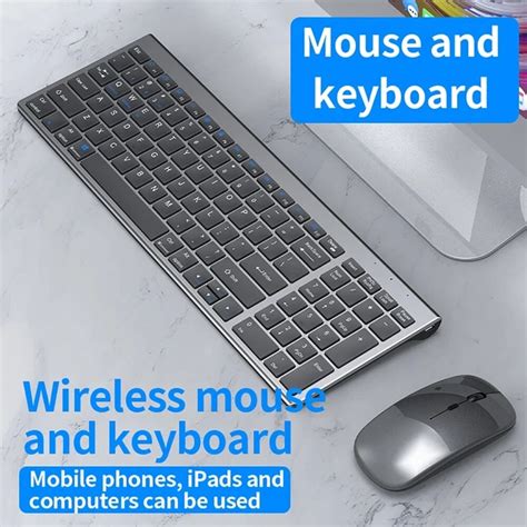 Wireless Bluetooth 2 4g Keyboard And Mouse Set Three Mode Silent Full Size 58 92 Picclick Ca