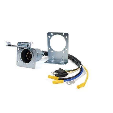 Curt Manufacturing 57185 4 Way Flat To 7 Way Round Rv Blade Wiring