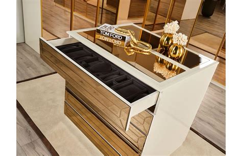 Layda Gold Çift Ada Şifonyer Engince Mobilya
