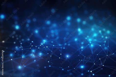 Abstract Digital Background Big Data Visualization Network Connection Structure Science