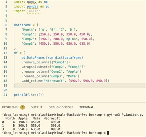 A Complete Guide To Pyjanitor For Data Cleaning Deep Learning Data Science Data