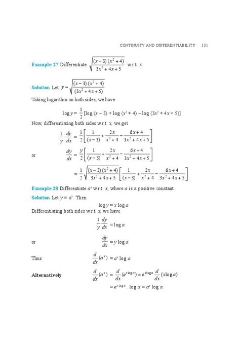 Ncert Book Class 12 Maths Chapter 5 Continuity And Differentiability Pdf Aglasem