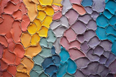 Premium Ai Image Colorful Tile Plaster Texture