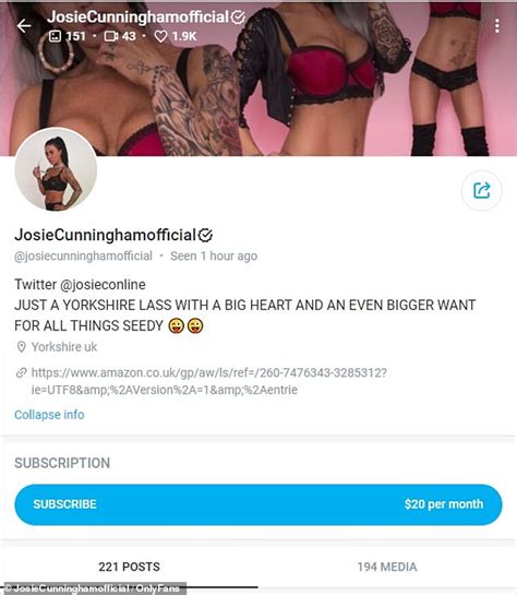 I Flaunt My NHS Boobs On Only Fans Mother Of Six Josie Cunningham Bares All For Online
