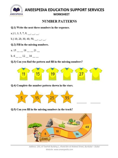 Number Patterns 2 Pdf