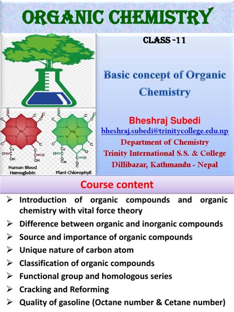 Basic Concept Of Organic Chemistry Pdf Organic Compounds Chemistry