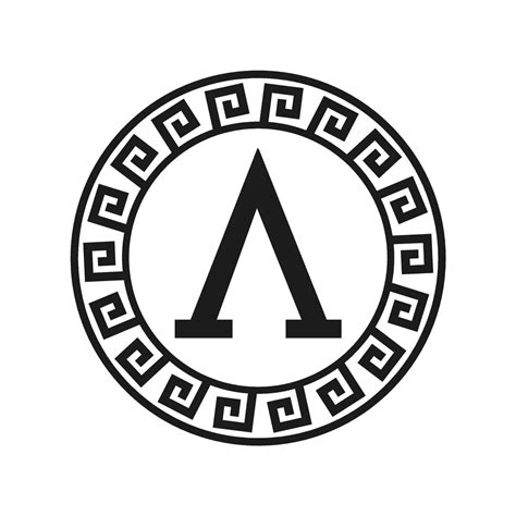 Lambda Shield Vinyl Decal Spartan Λ Symbol Car Window Laptop Sticker Etsy
