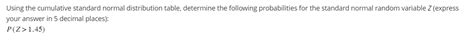 Solved Using The Cumulative Standard Normal Distribution Chegg