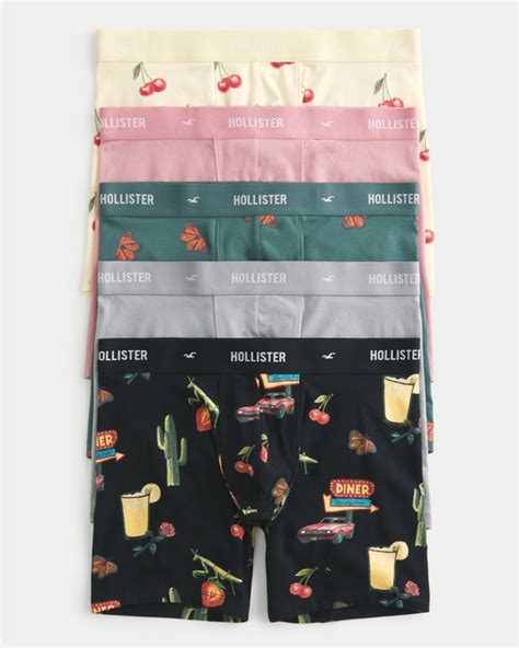 Mens Longer Length Boxer Brief 5 Pack Mens