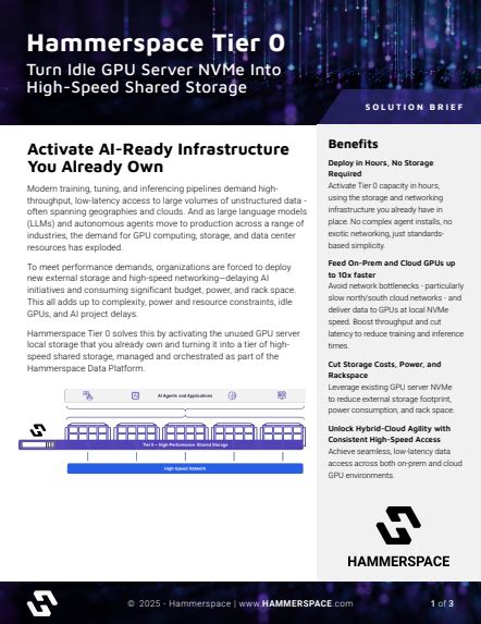 hammerspace tier 0 activate ai ready infrastructure you already own
