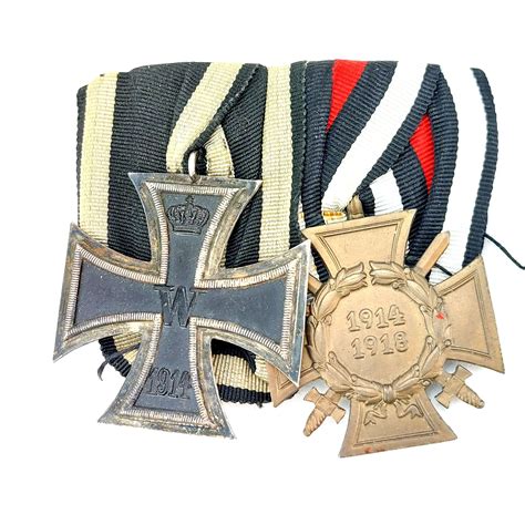 German Ww1 Iron Cross 1914 18 2nd Class And Imperial Hindenburg