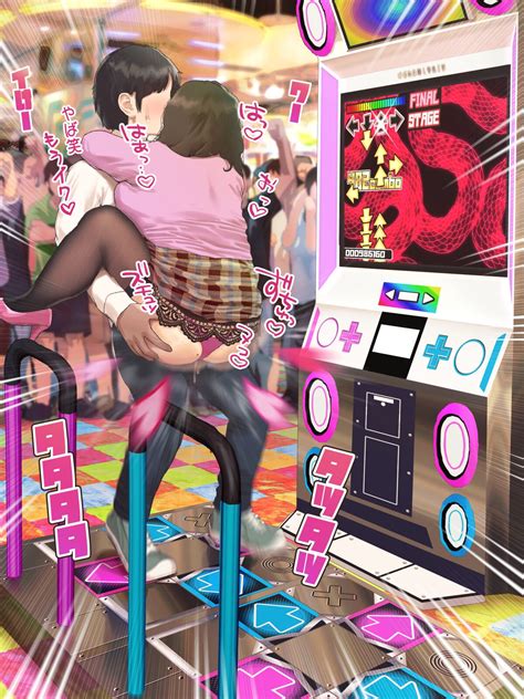 Ryokucha Michi Bemani Dance Dance Revolution Highres Clothed Sex