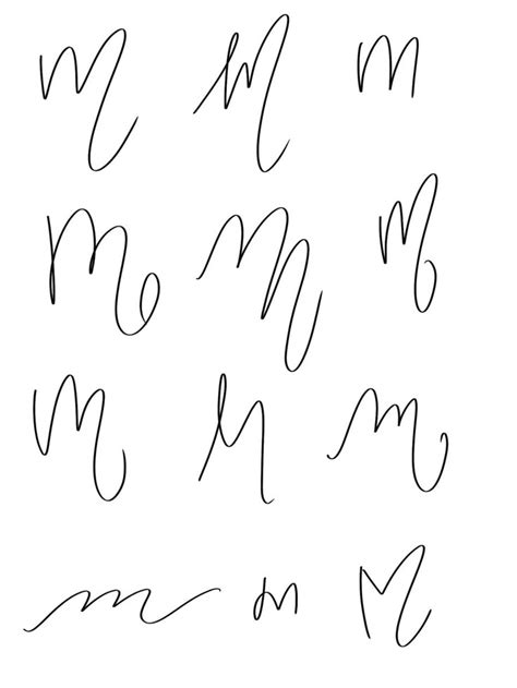 Cursive Lowercase M