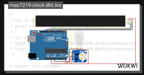 Max7219 Clock O Wokwi Esp32 Stm32 Arduino Simulator
