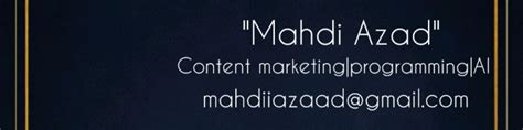 ‏mahdi Azad‏ ‏📝content Marketing Specialistpython Programming Enthusiasminterested In Data
