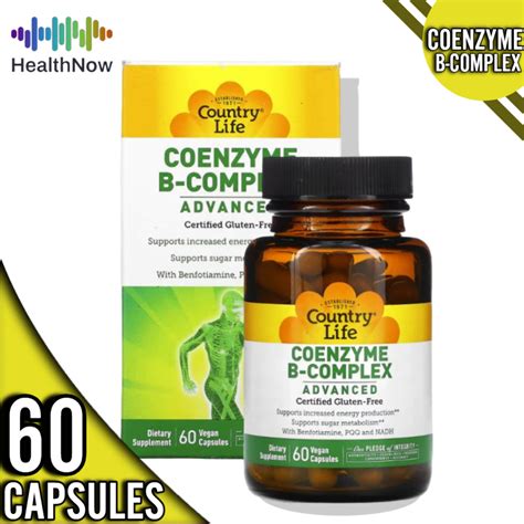 Country Life Coenzyme B Complex Advanced 60 Vegan Capsules Shopee