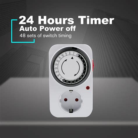 digital 230v timer switch socket outlet plug in 24 grandado