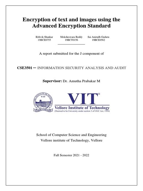 Isaa Final Report Pdf Key Cryptography Encryption
