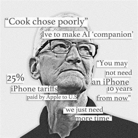 Apple Ceo Tim Cooks Bad Year Keeps Getting Worse Wsj
