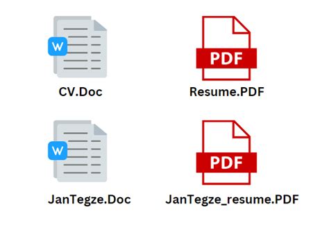 How To Name A Resume File And Cover Letter Examples