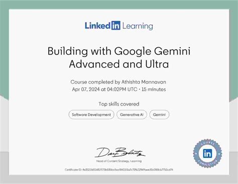 Athishta Mannavan On Linkedin Generativeai Softwaredevelopment Gemini