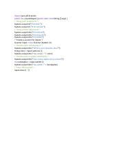 First Java Code Assignment Import Java Util Scanner Public Class