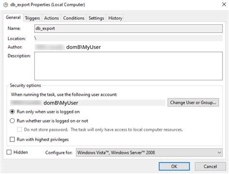 Windows Task Scheduler Did Not Launch Because User X Was Not Logged On Server Fault
